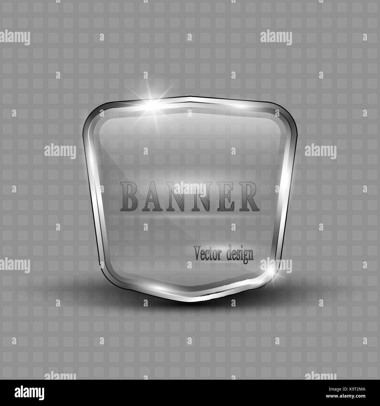 Shield shaped banner hi-res stock photography and images - Alamy