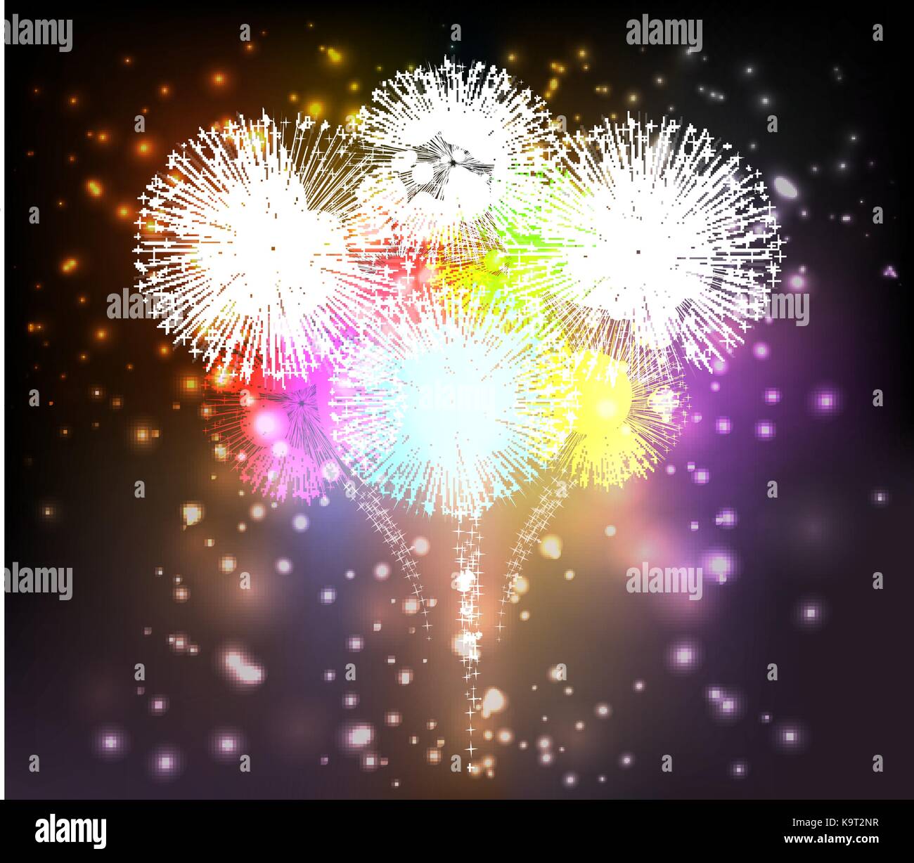 Holiday fireworks background Stock Vector Image & Art - Alamy