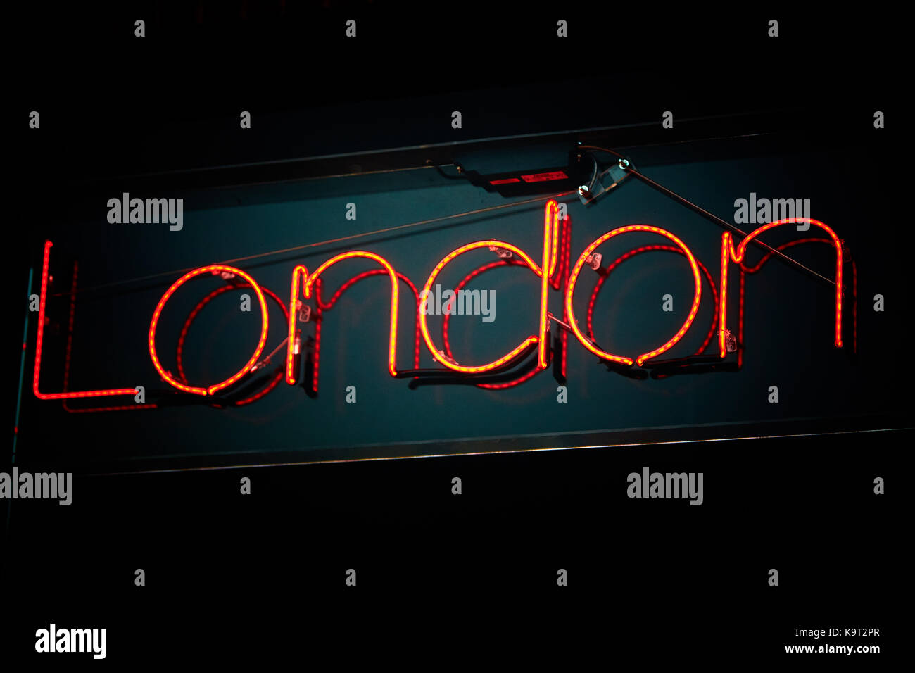 A neon sign that reads London Stock Photo - Alamy
