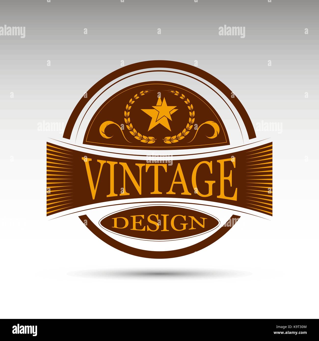 The vector emblem for you project.Vintage design Stock Vector Image ...