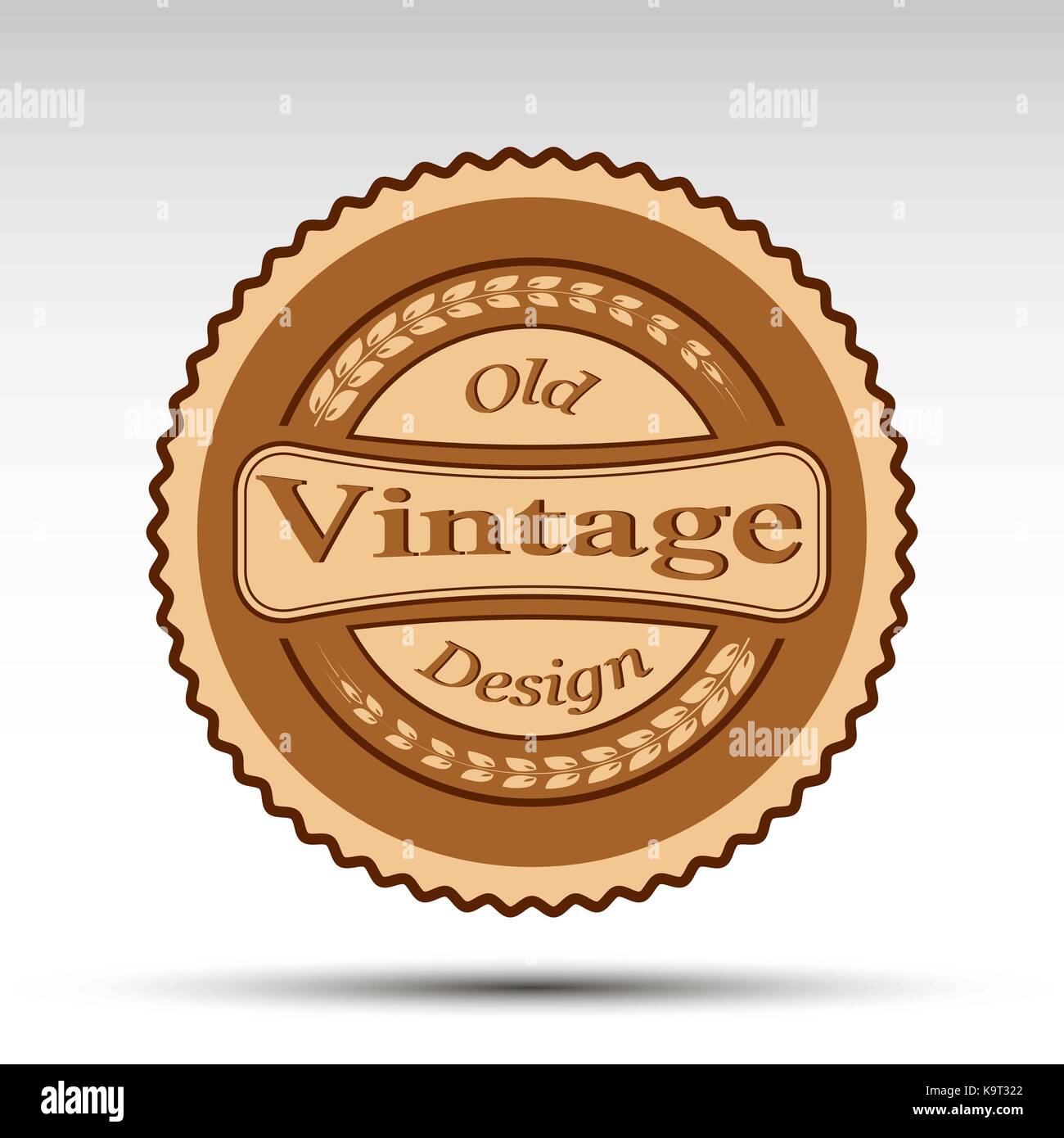 The vector round vintage emblem.For you design Stock Vector Image & Art ...
