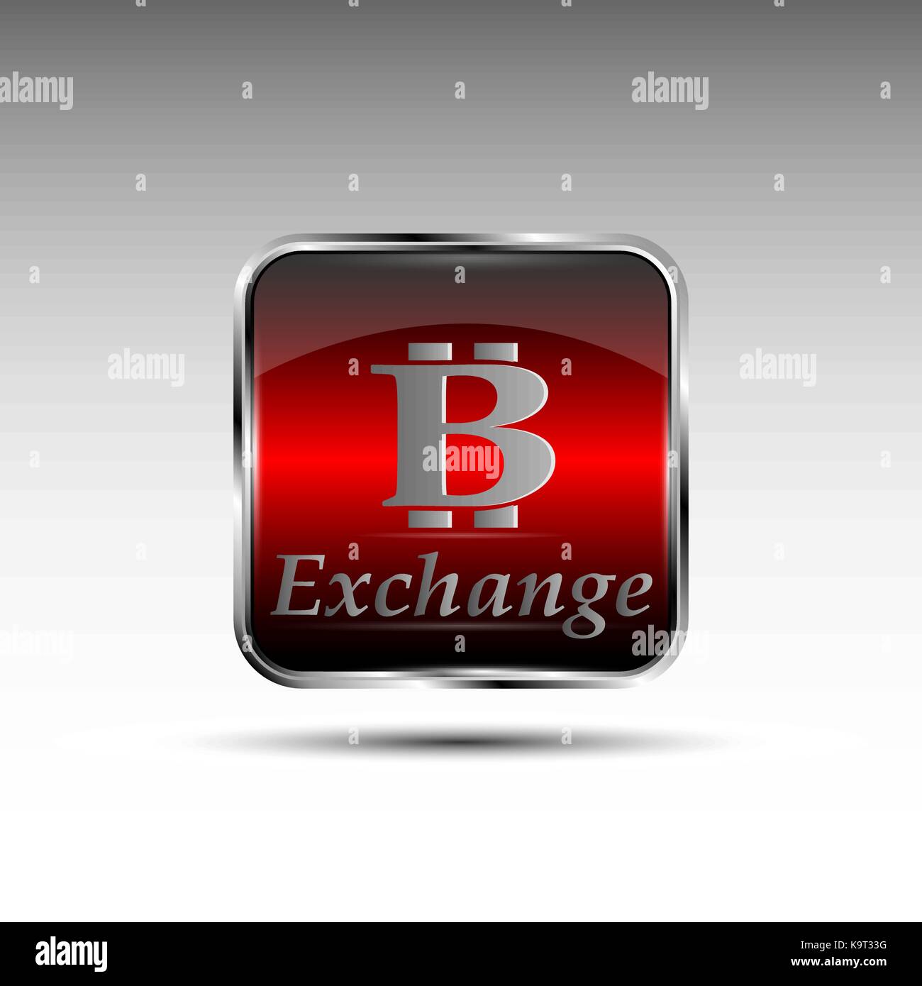 The vector button with bit-coin symbol.Exchange bit-coin Stock Vector ...