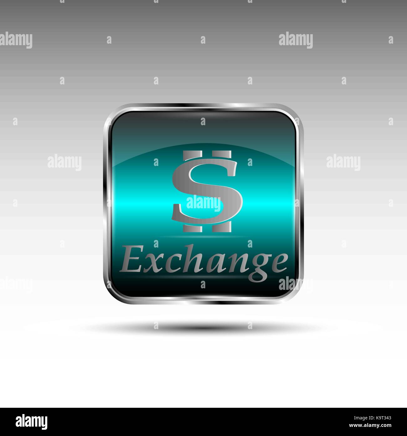 The vector round button.Exchange here.For you business Stock Vector ...