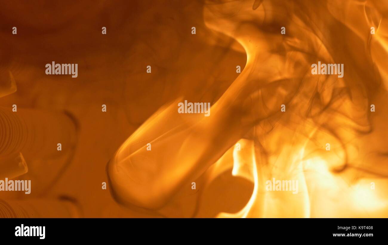 Metal details inside a furnace. Steel parts inside the furnace ...