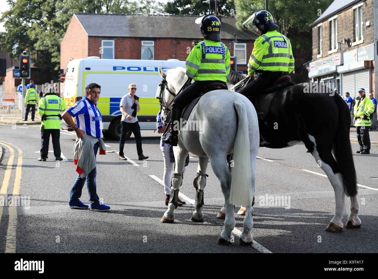 Mounted Police before the Sky Bet Championship match between Sheffield ...