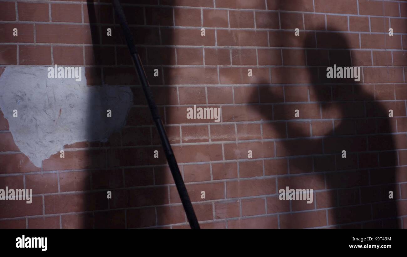 Boxer practicing shadows. Boxing shadow Stock Photo - Alamy