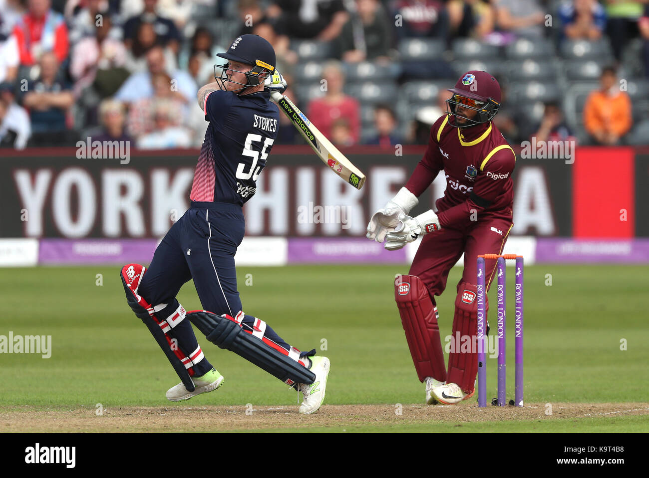 England's Ben Stokes batting during the Third Royal London ODI at ...