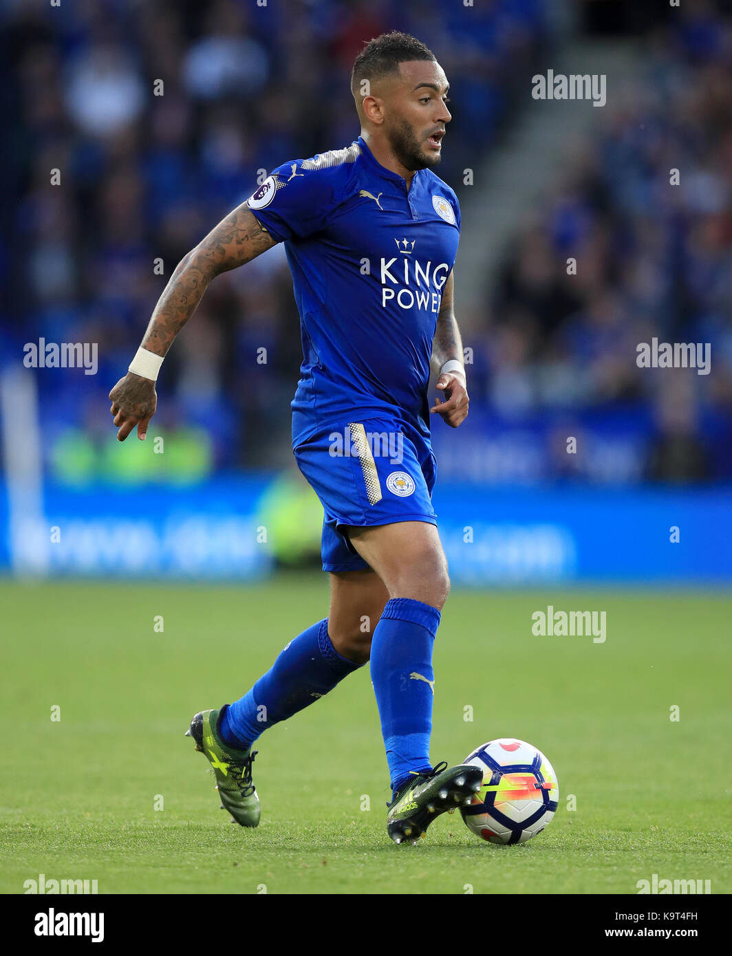Leicester City's Danny Simpson during the Premier League match at King ...