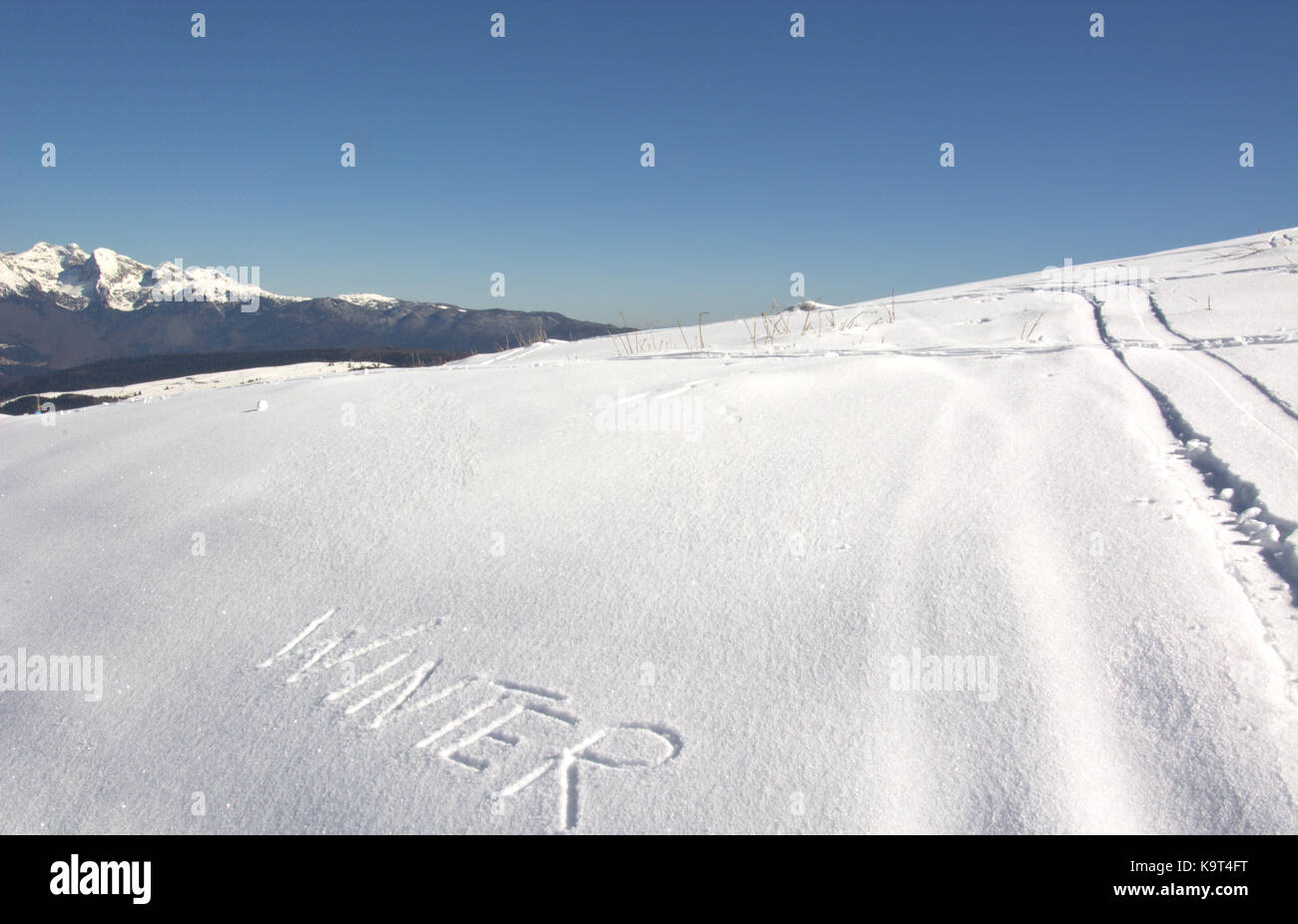 winter landscapes of white snow Stock Photo - Alamy