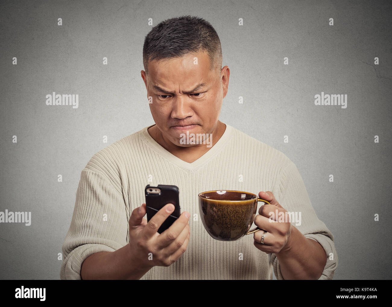 Closeup on hispanic man drinking hi-res stock photography and images ...