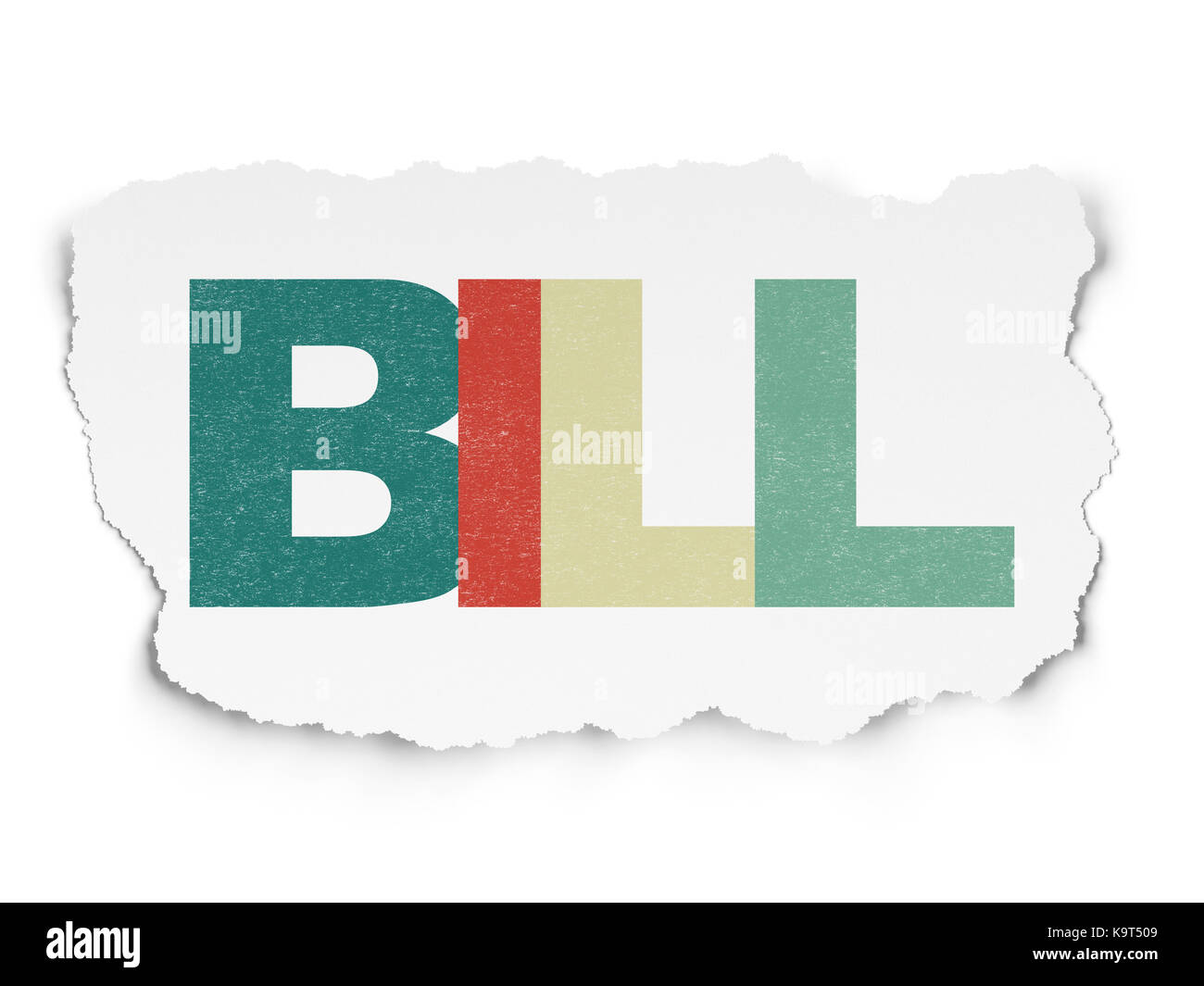 Currency concept: Bill on Torn Paper background Stock Photo - Alamy