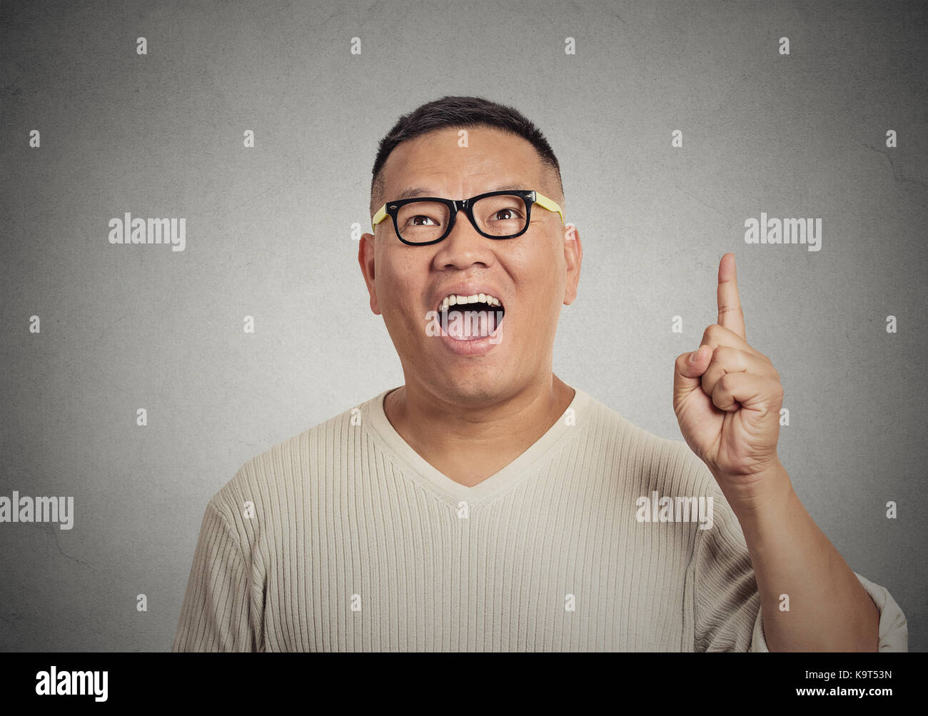 Person Pointing Finger Up