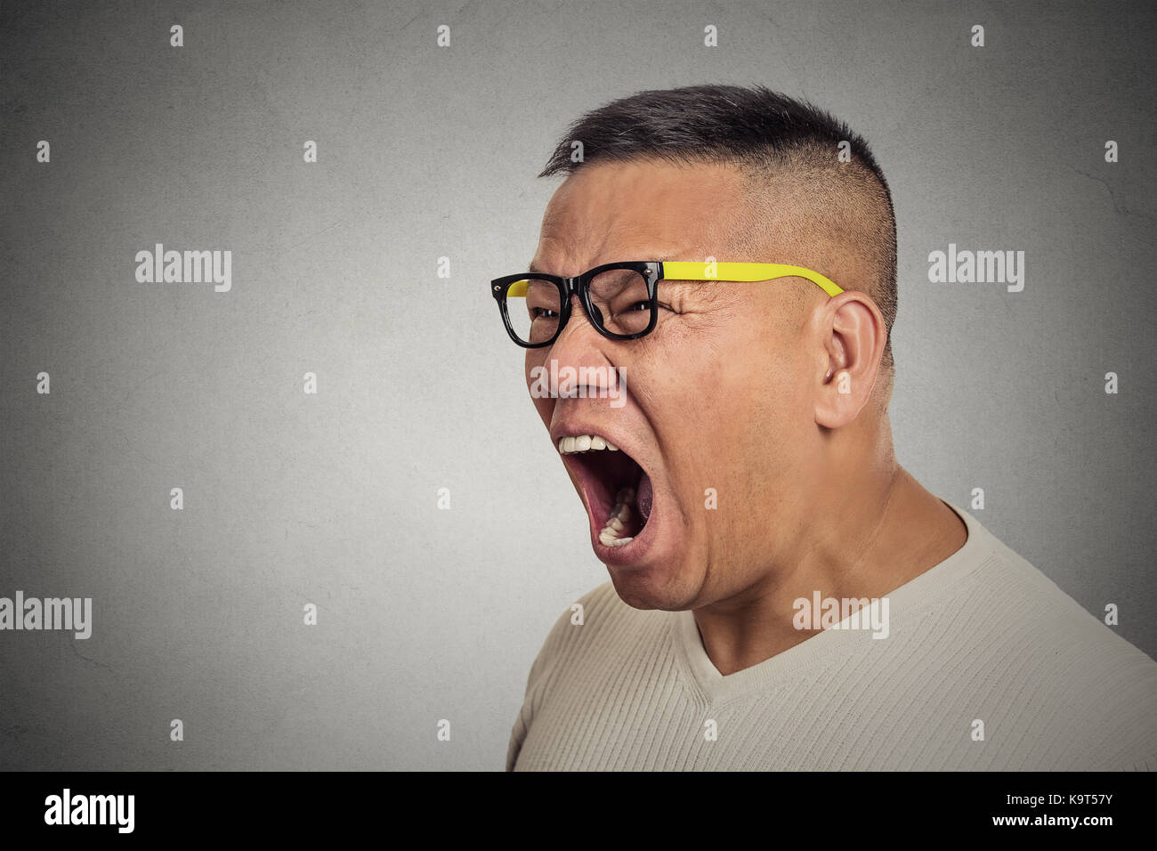 Side profile portrait bitter mad displeased pissed off angry grumpy ...