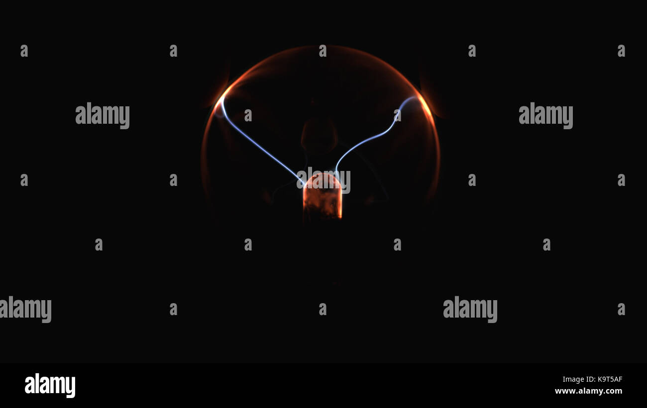 Electrostatic plasma sphere in the dark. Tesla coil - physics ...