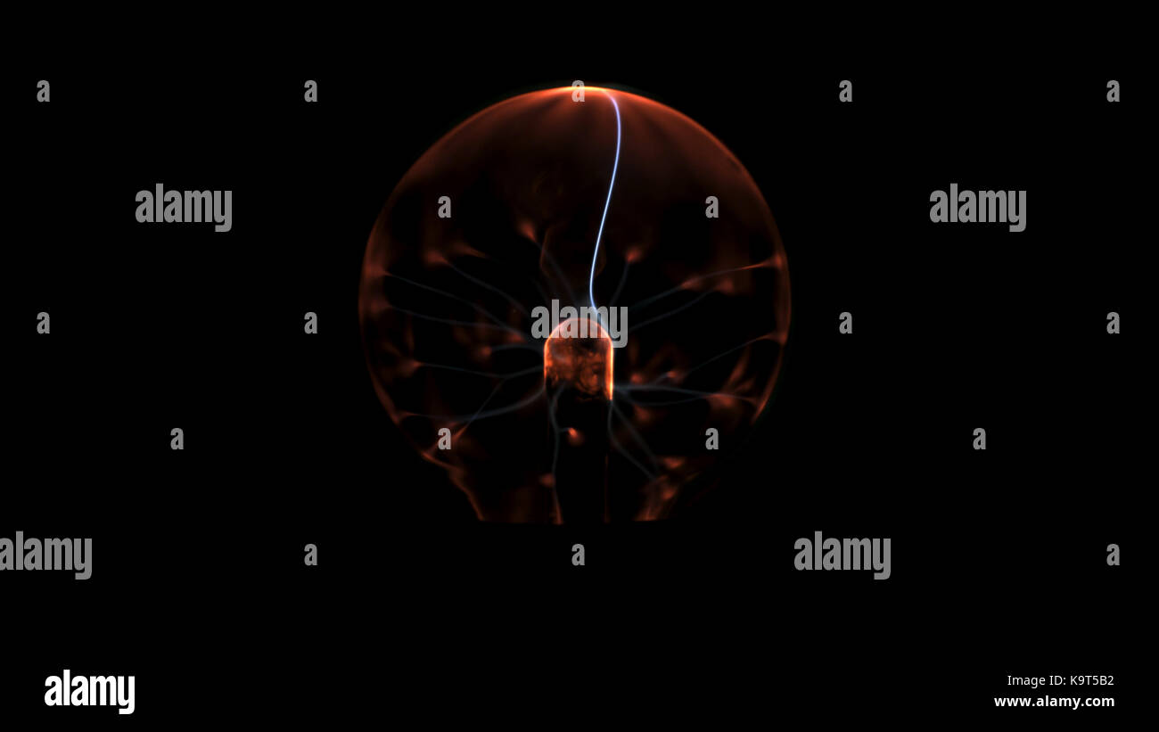 Electrostatic plasma sphere in the dark. Tesla coil - physics ...