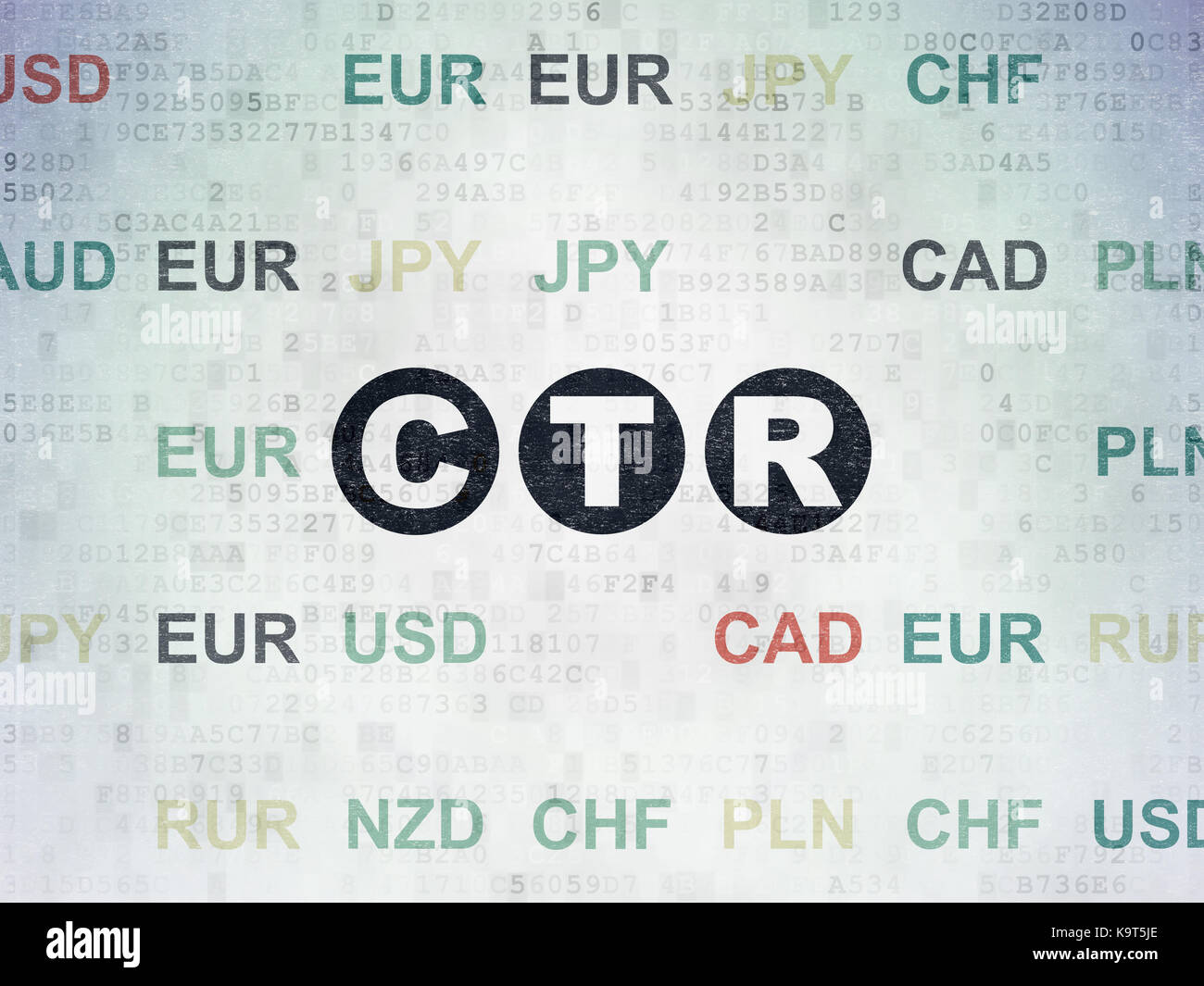 Finance concept: CTR on Digital Data Paper background Stock Photo - Alamy