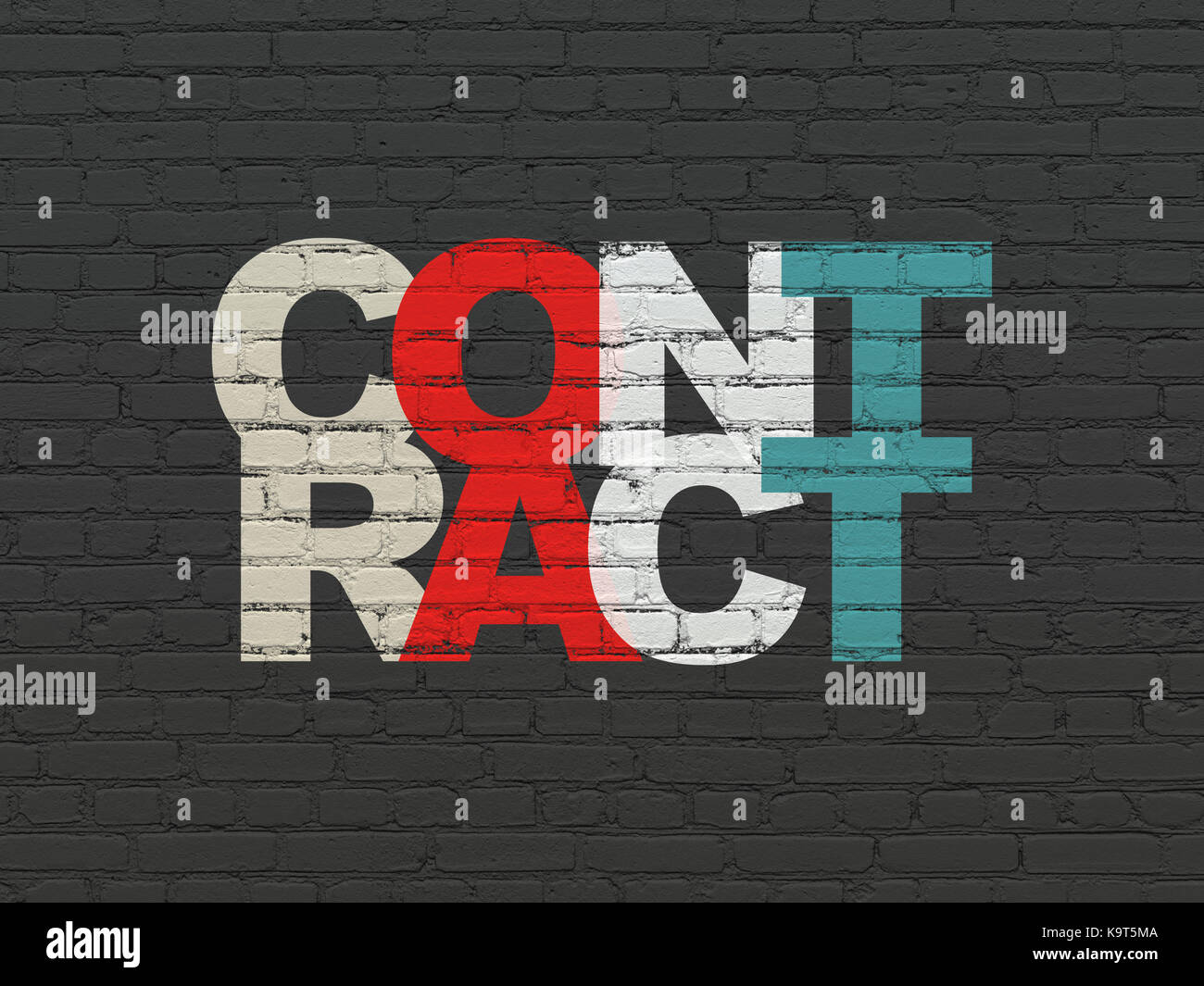 Finance concept: Contract on wall background Stock Photo - Alamy