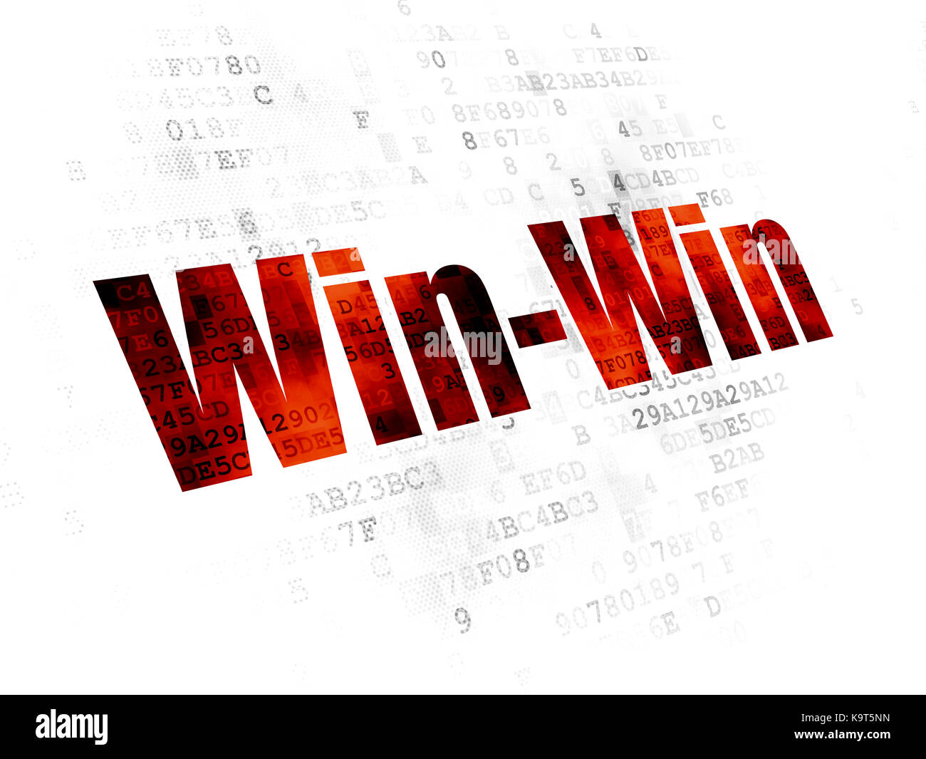 Business concept: Win-Win on Digital background Stock Photo - Alamy