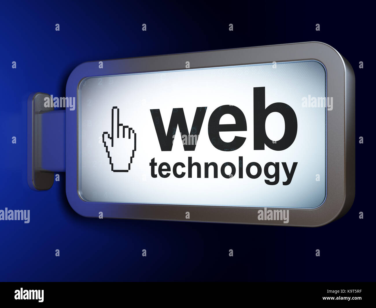 Web Development Concept Web Technology And Mouse Cursor On Billboard