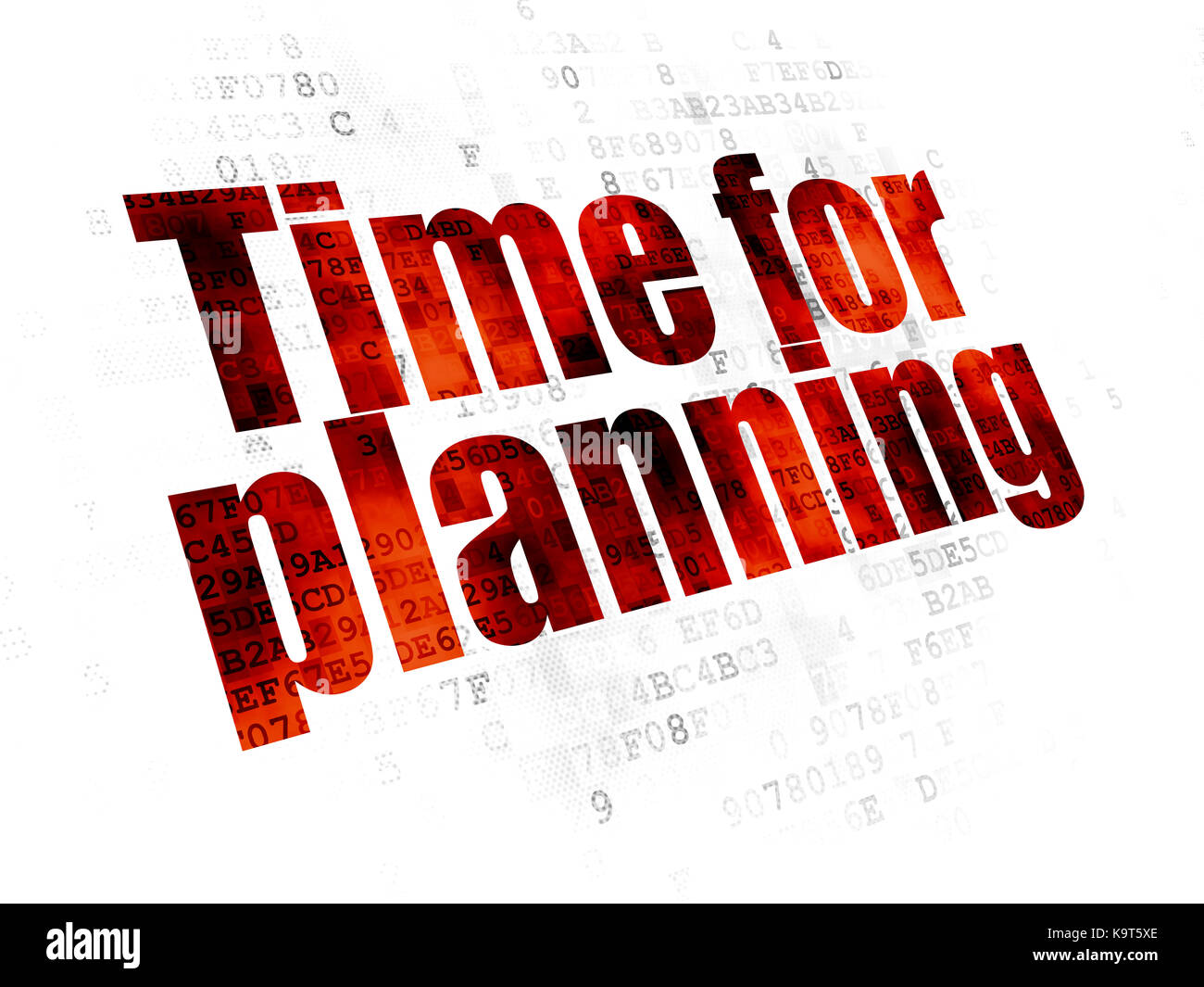 Time concept: Time for Planning on Digital background Stock Photo - Alamy
