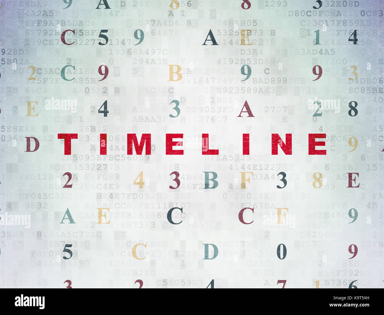 Timeline concept: Timeline on Digital Data Paper background Stock Photo ...