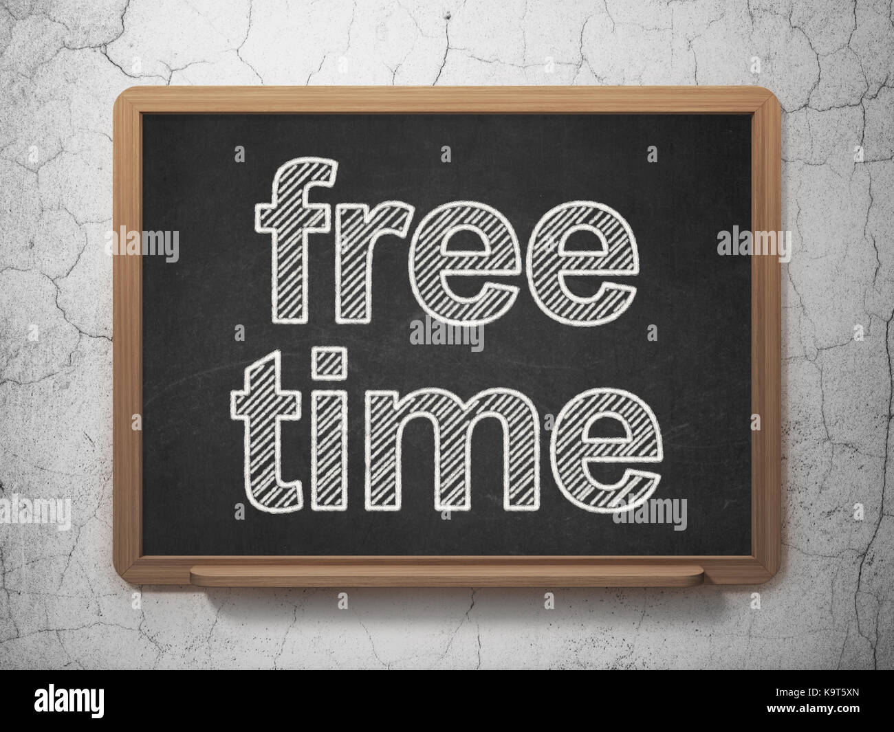 Timeline concept: Free Time on chalkboard background Stock Photo - Alamy