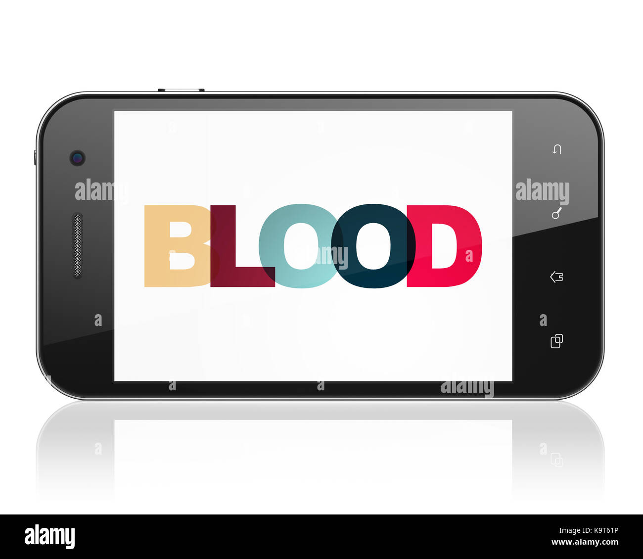 Medicine concept: Smartphone with Blood on display Stock Photo - Alamy