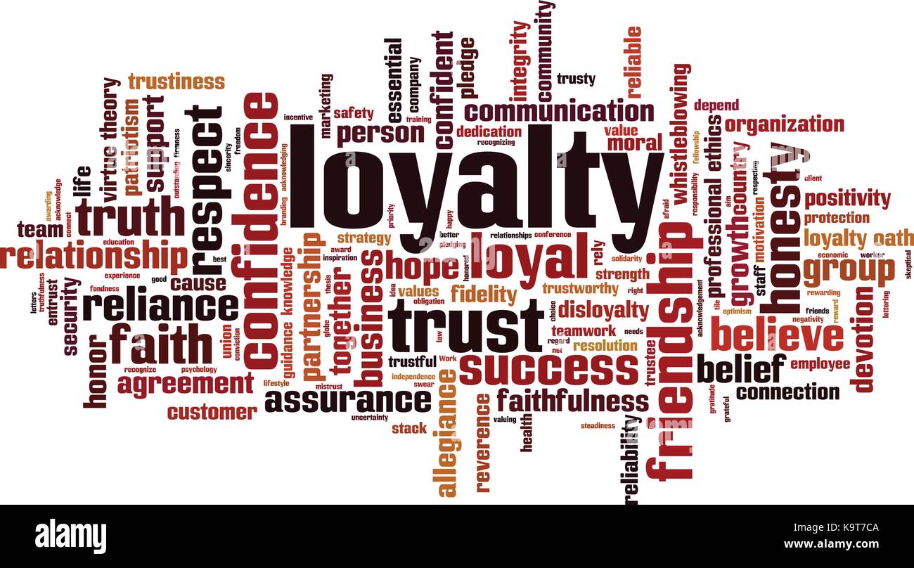 Loyalty word cloud concept. Vector illustration Stock Vector Image ...