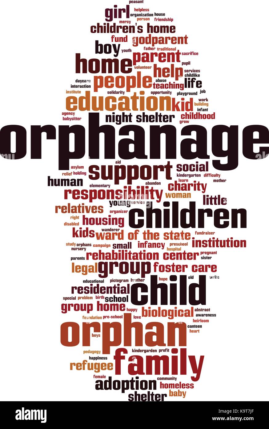 Orphanage word cloud concept. Vector illustration Stock Vector Image ...