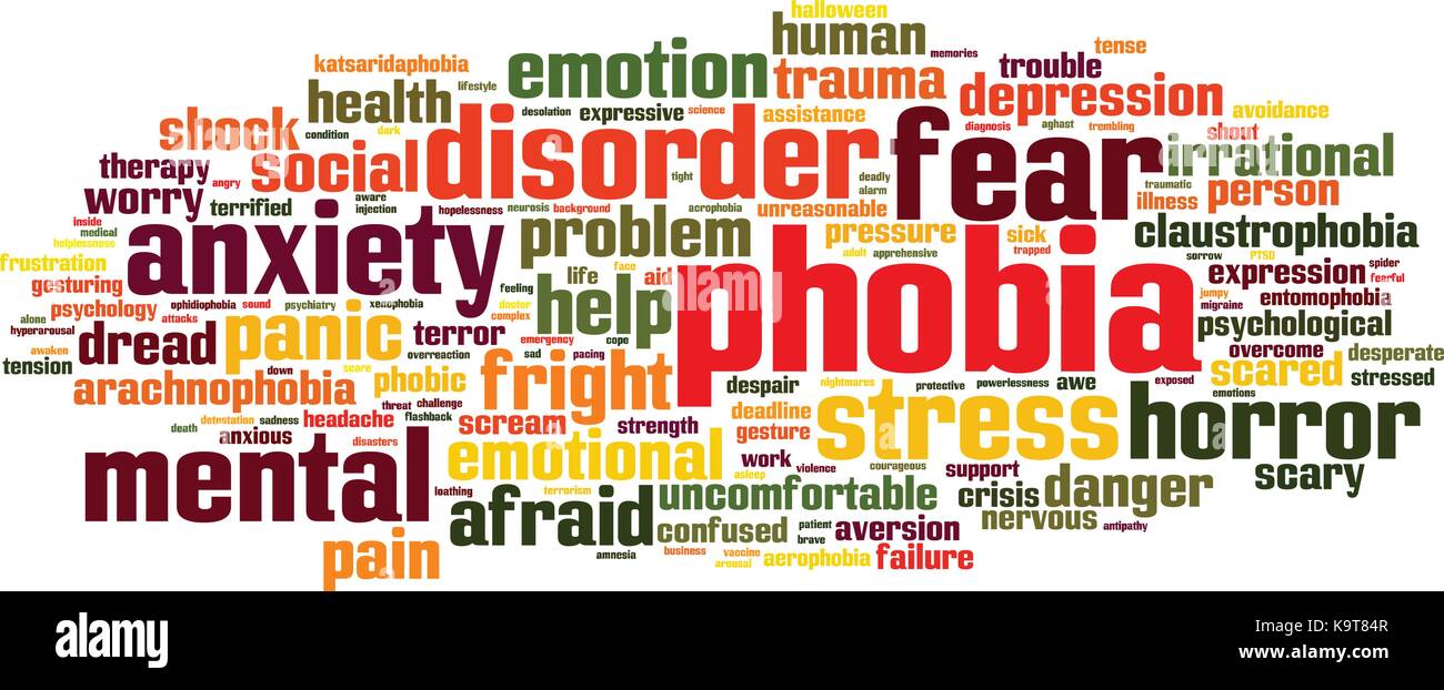 Phobia word Stock Vector Images - Alamy