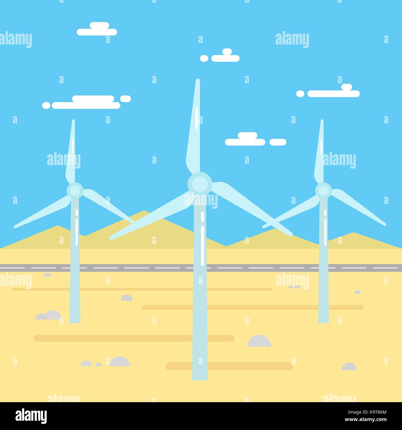 Windmill vector illustration Stock Vector Image & Art - Alamy