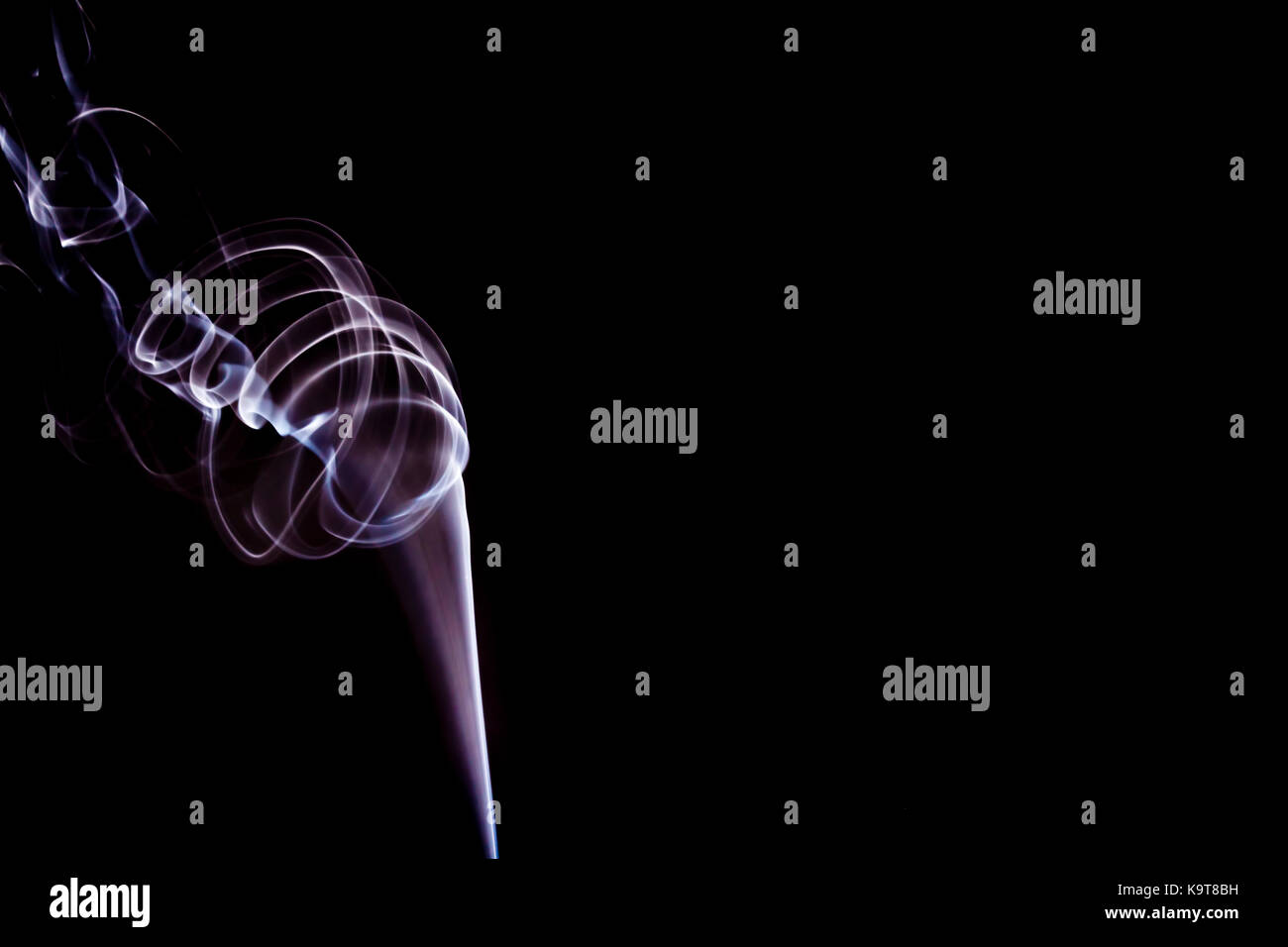 Abstract light smoke on a dark background.smoke on black background ...