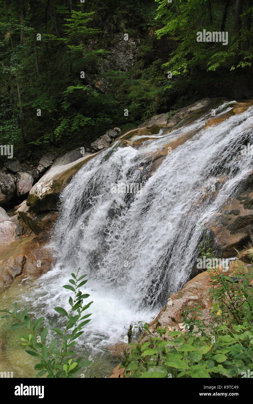 Waterfall from river in Germany Stock Photo - Alamy
