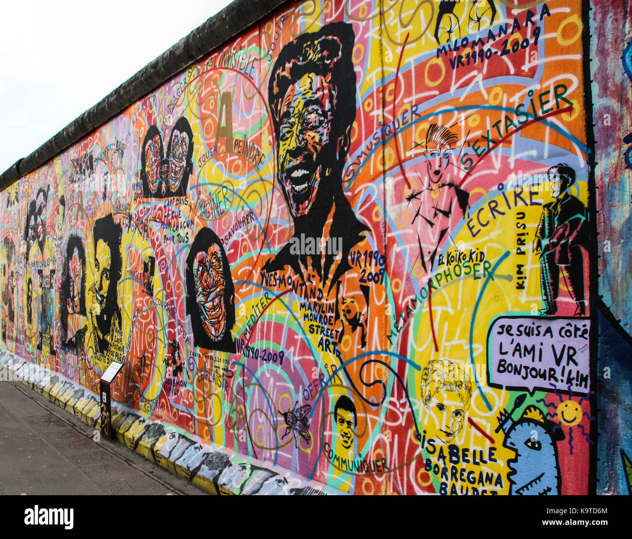 The East Side Gallery's murales are the street-art in Berlin, painted ...