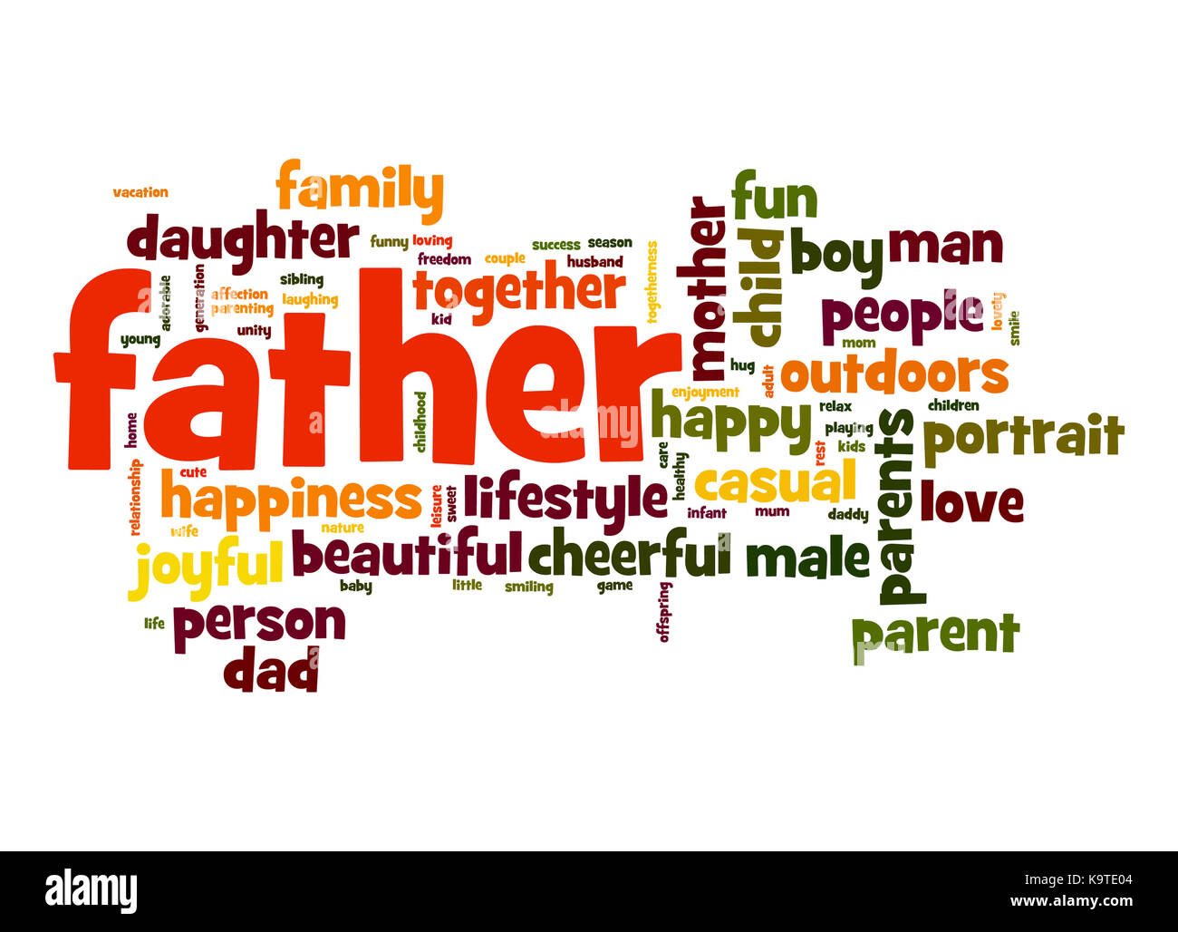 Father word cloud Stock Photo - Alamy