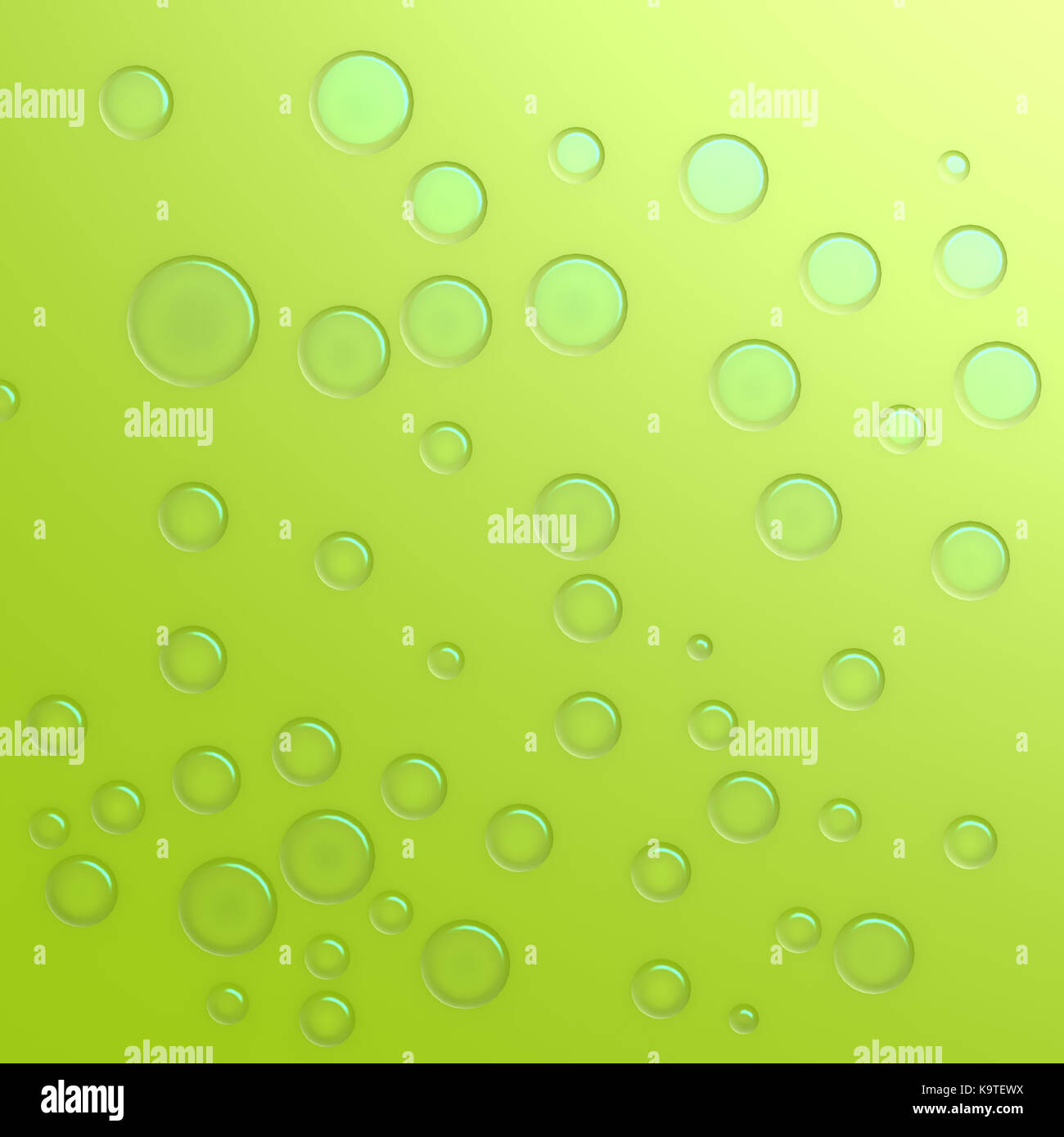Green water droplet Stock Photo - Alamy