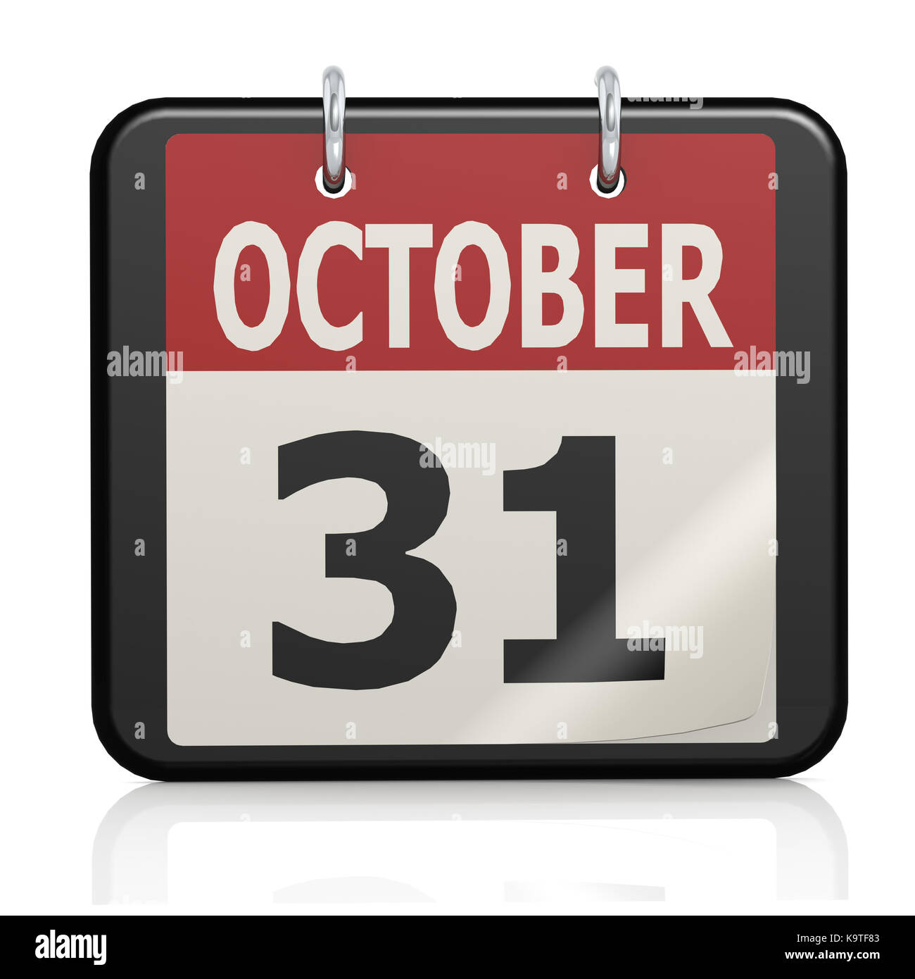 October 31, Halloween calendar Stock Photo - Alamy