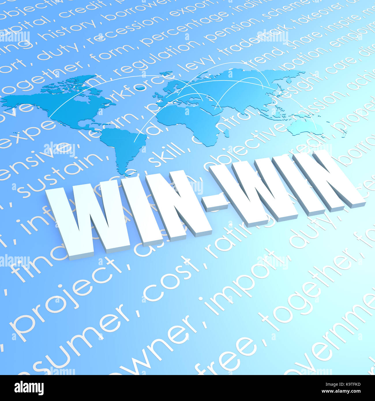 Win-win world map Stock Photo - Alamy