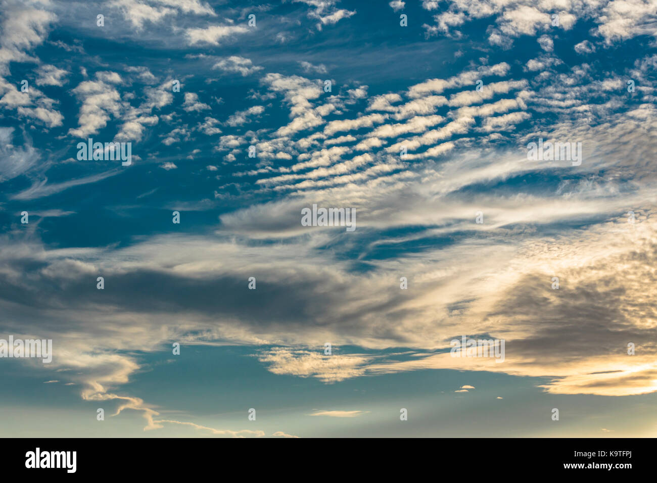 Blue sky and clouds morning Stock Photo - Alamy