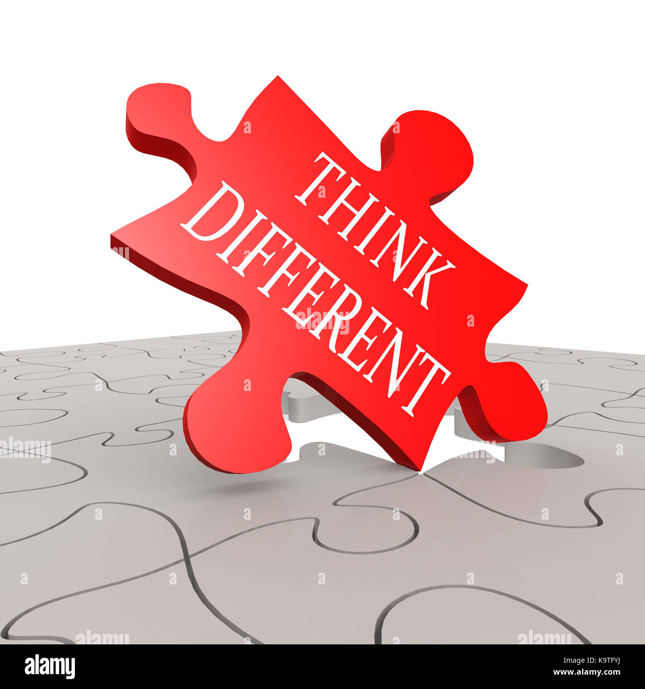 Think different puzzle Stock Photo - Alamy
