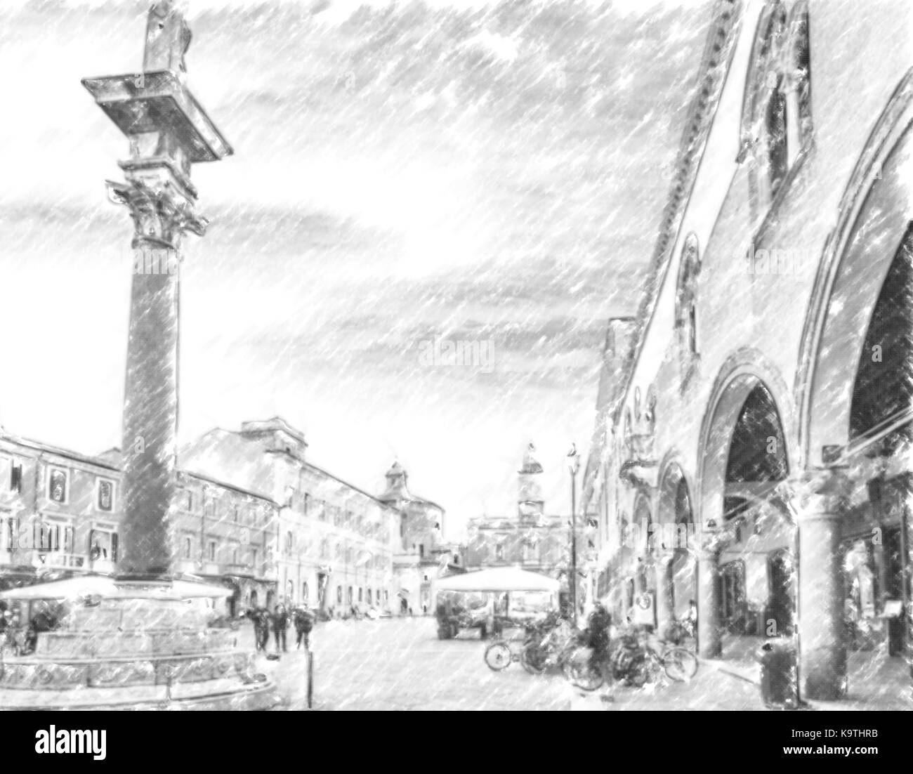 Ravenna, italy Black and White Stock Photos & Images - Alamy