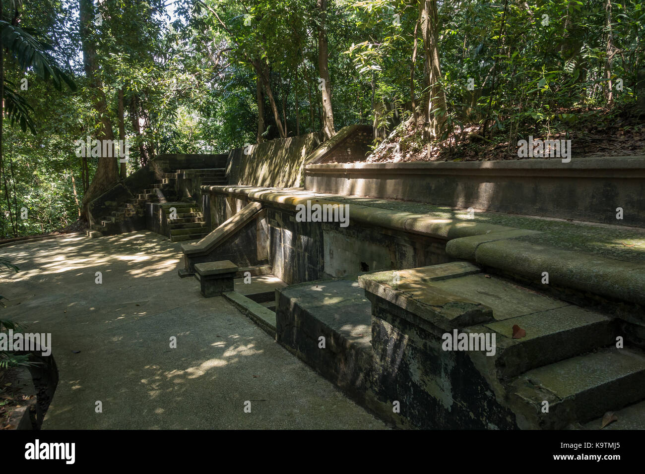 Labrador Park, Singapore, formerly the British Fort Pasir Panjang ...