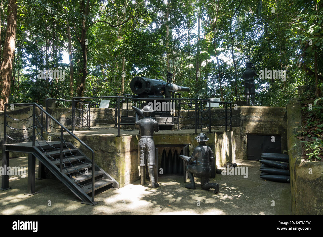 Labrador Park, Singapore, formerly the British Fort Pasir Panjang ...