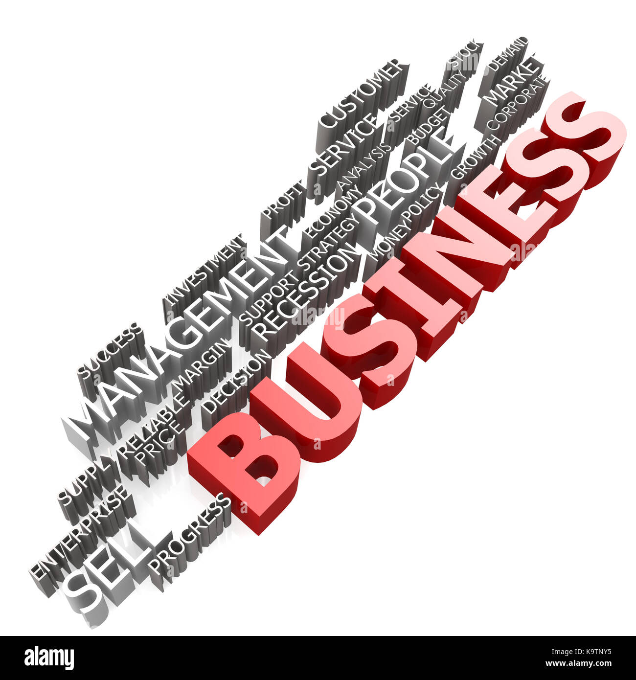 Business in 3D Stock Photo - Alamy