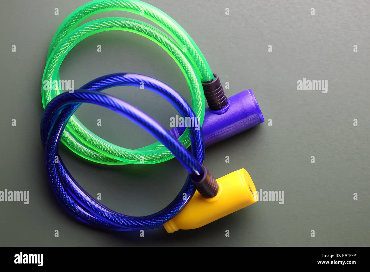 bicycle lock with key Stock Photo - Alamy
