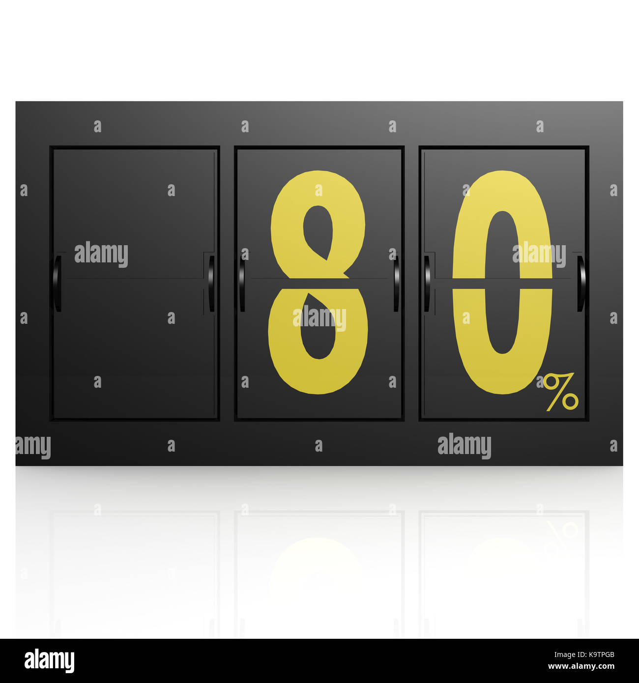 Airport display board 80 percent Stock Photo - Alamy