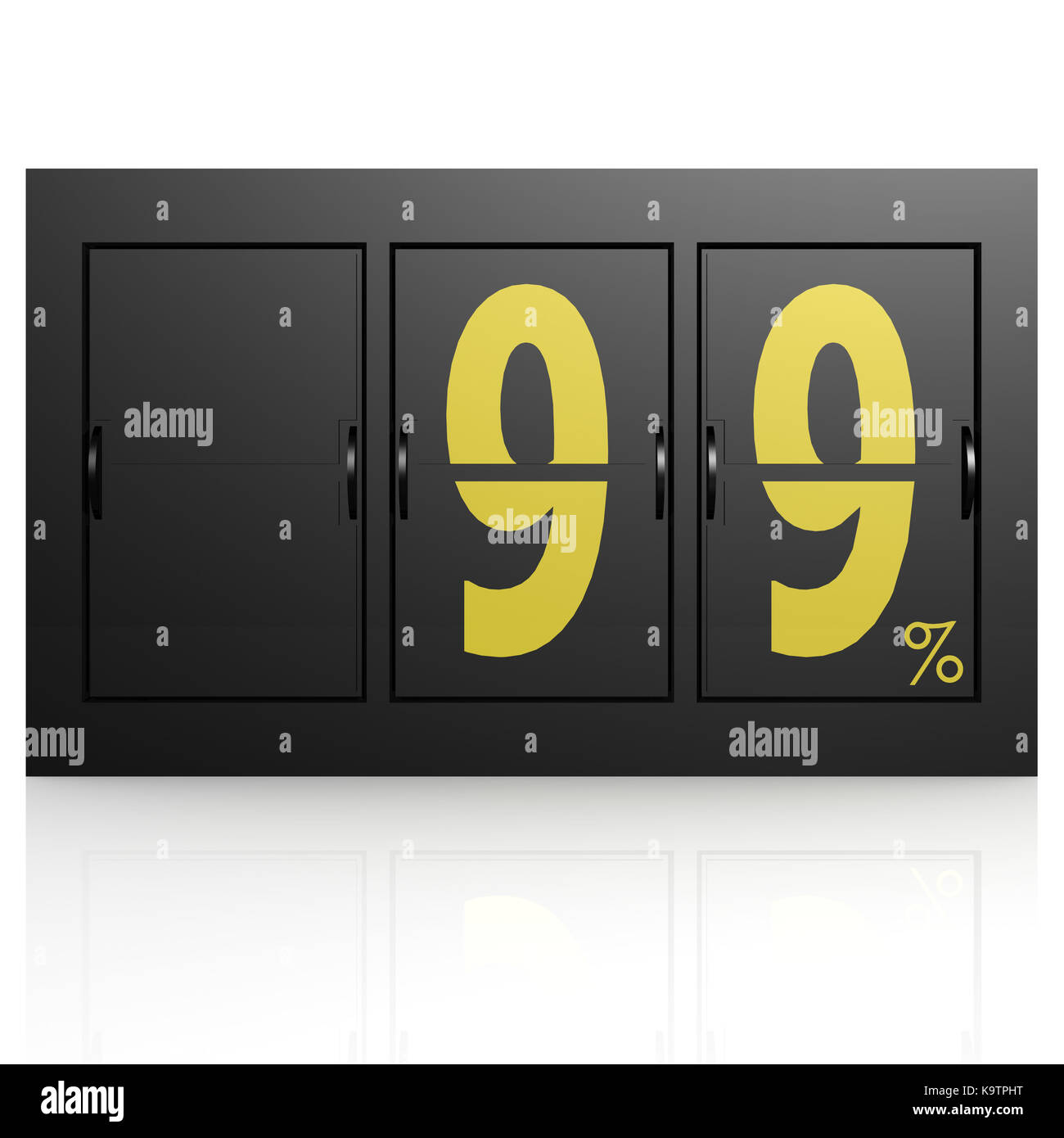 Airport display board 99 percent Stock Photo - Alamy