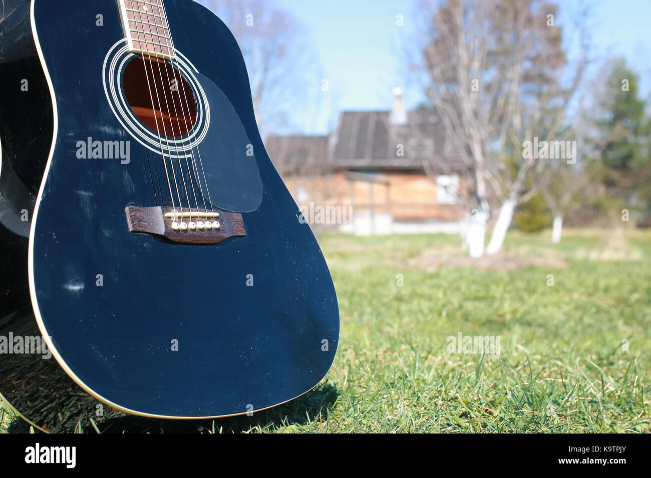 guitar outdoor near car Stock Photo - Alamy