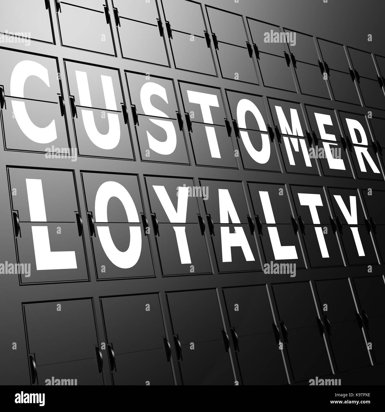 Airport display customer loyalty Stock Photo - Alamy