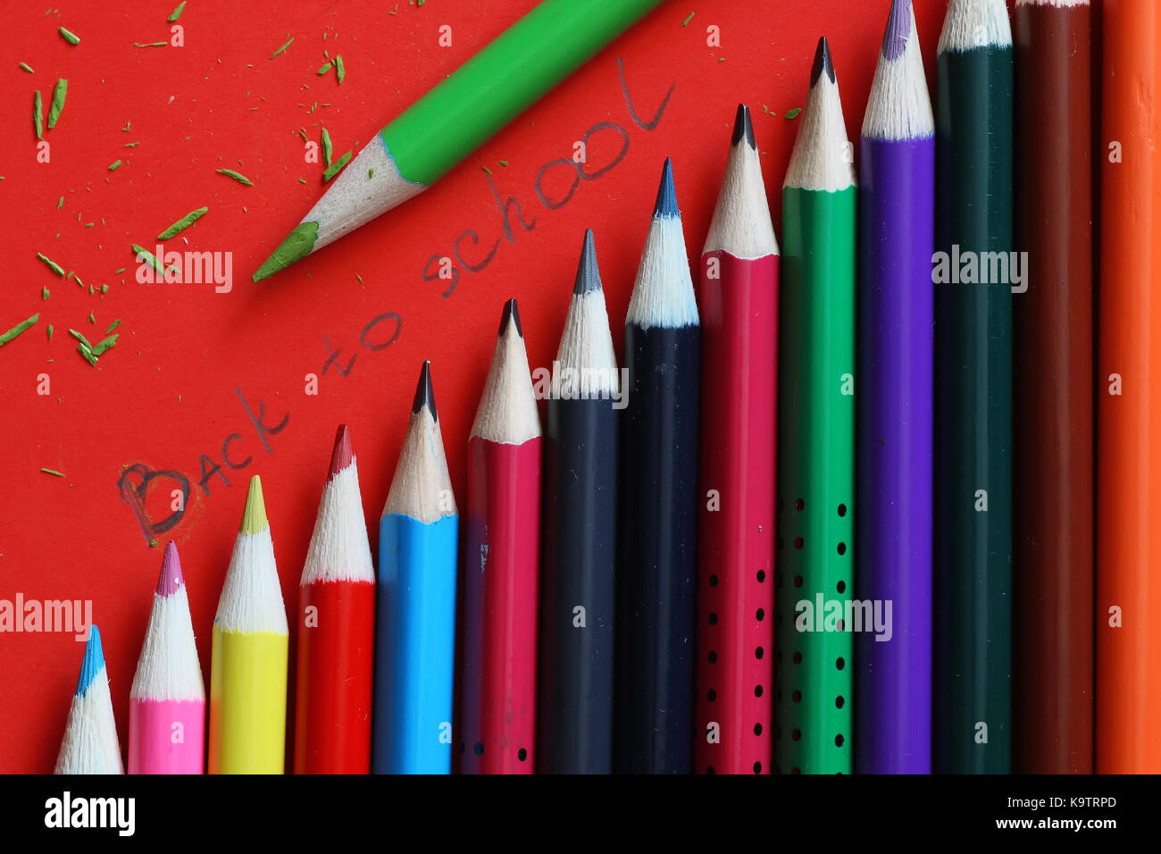 stationery red background Stock Photo - Alamy